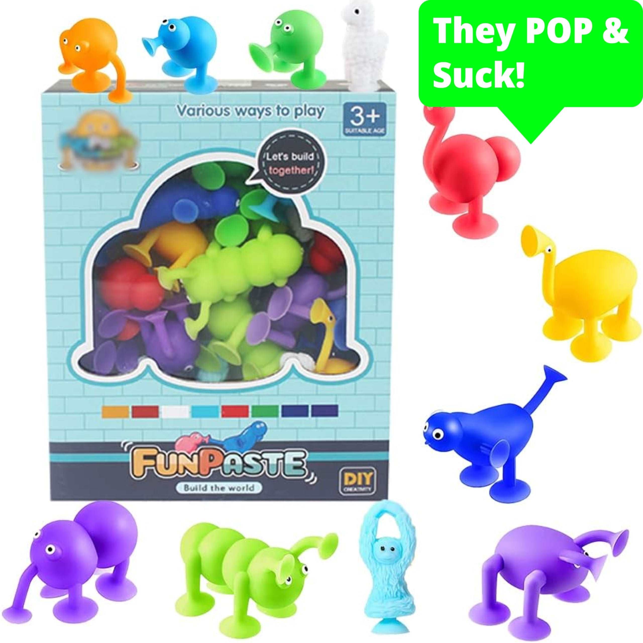 Funpaste Silicone Animal Suction Pops - 28 pcs – Chai Namibia